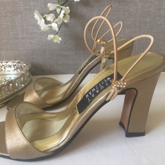 Stuart Weitzman | Shoes | Stuart Weitzman Gold Sandal | Poshmark